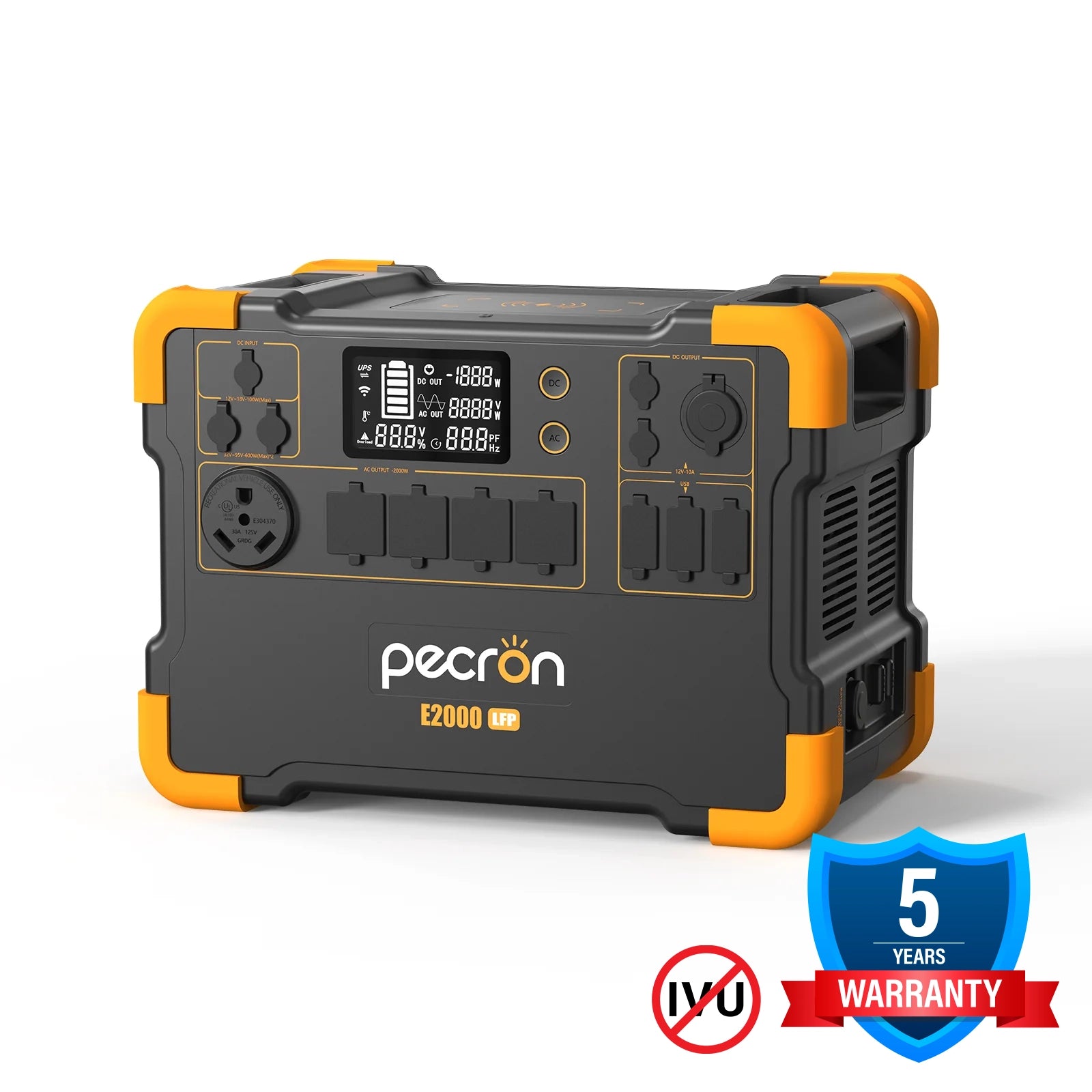PECRON E2000LFP Expandable Portable Power Station | 1920Whr 2000W